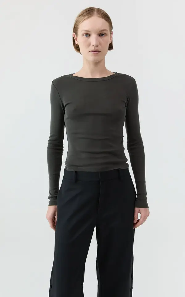 ST. AGNI Organic Cotton Long-sleeve Top