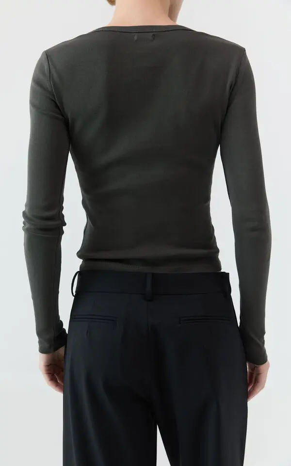 ST. AGNI Organic Cotton Long-sleeve Top