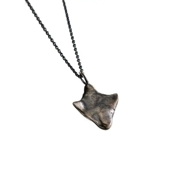 POSH TOTTY DESIGNS Oxidised Sterling Seaworn Spear Pendant Necklace - Silver