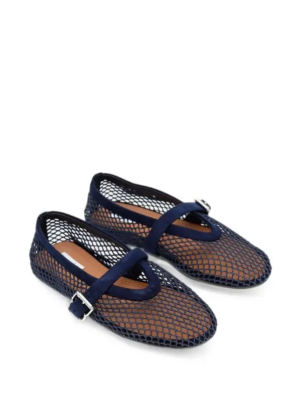 Alaïa Net Leather Ballet Flats By - Blue