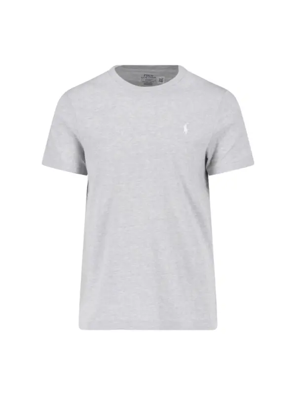 Polo Ralph Lauren Logo-embroidered Crewneck T-shirt - Grey