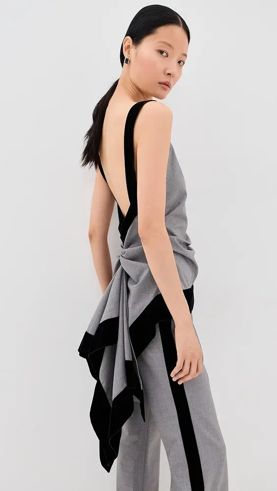 Rosie Assoulin Side Ponytail Top