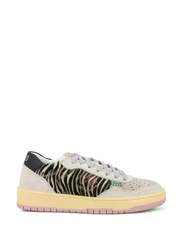 EVENU Zebra-print Panelled Sneakers