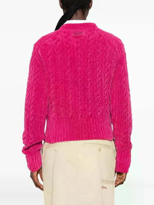 Kenzo Long-sleeve Cable-knit Cardigan