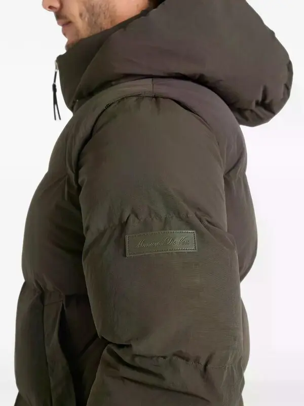 Manière De Voir Eric In Olive 2-in-1 Puffer/gilet Jacket