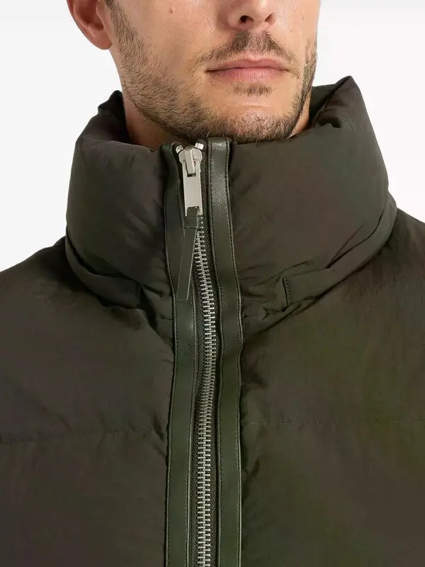 Manière De Voir Eric In Olive 2-in-1 Puffer/gilet Jacket