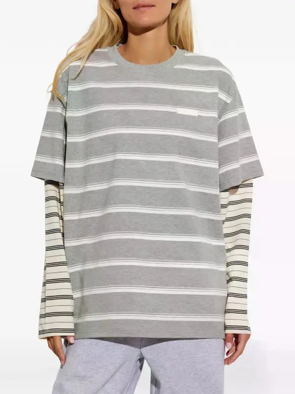 P.E Nation Spark Layered-sleeve T-shirt - Grey
