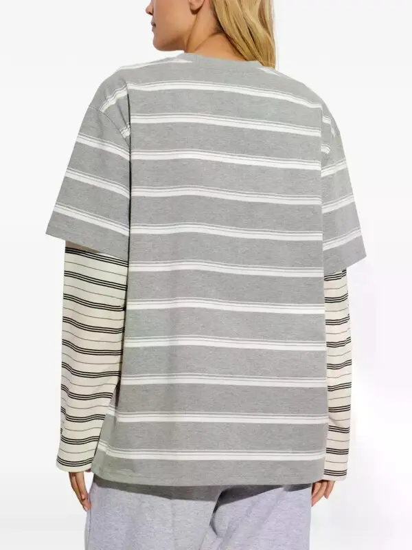 P.E Nation Spark Layered-sleeve T-shirt - Grey