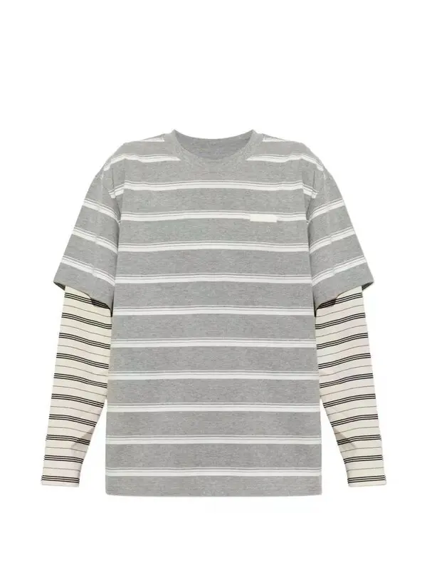 P.E Nation Spark Layered-sleeve T-shirt - Grey