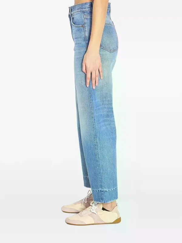 Chloé Contrast-stitch Wide-leg Jeans