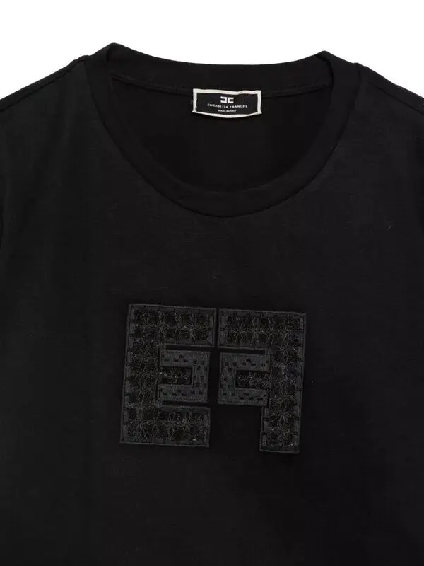 Elisabetta Franchi Logo-patch T-shirt