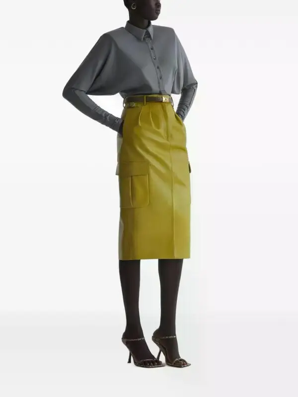 MUGLER Stone Batsleeves Polo Bodysuit