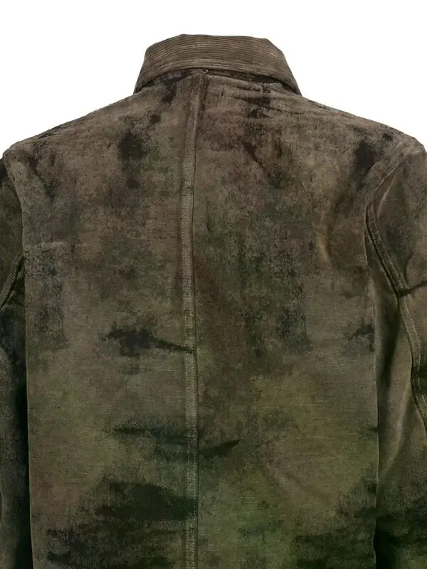 TAAKK Belted Jacquard-denim Jacket
