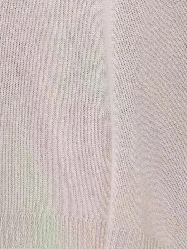 ALLUDE Roll-neck Drop-shoulder Sweater