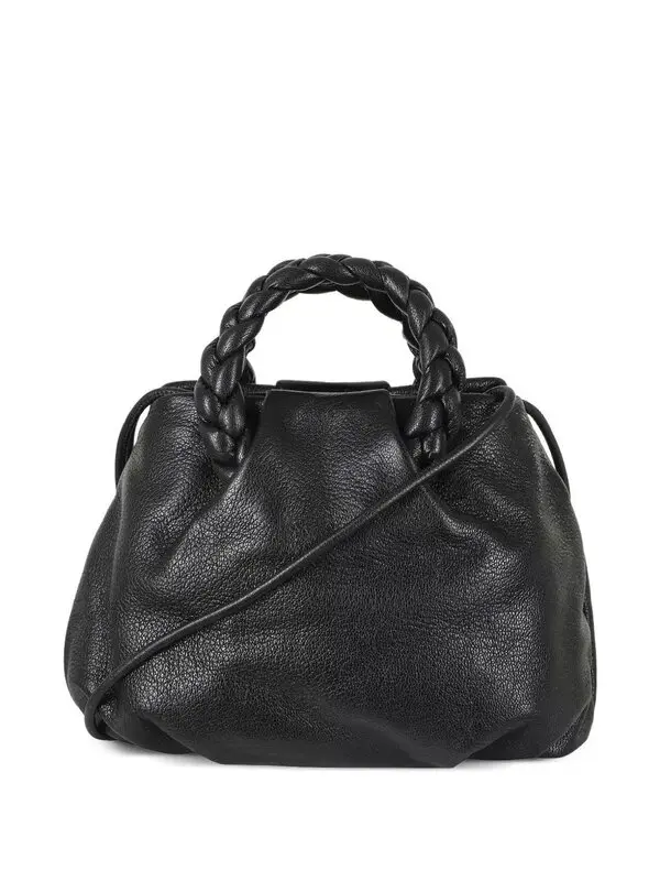 Hereu Medium Bombon Braided Handbag - Black