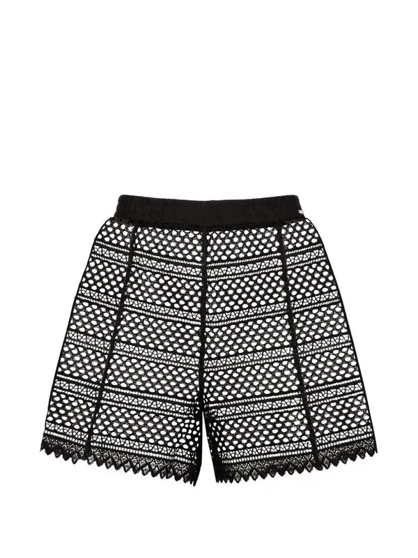 AUBADE By The Sea Lace Beach Shorts - Black