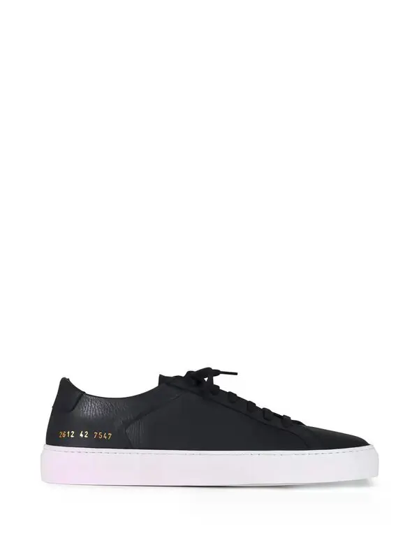 COMMON PROJECTS Grained Leather Sneakers - Black