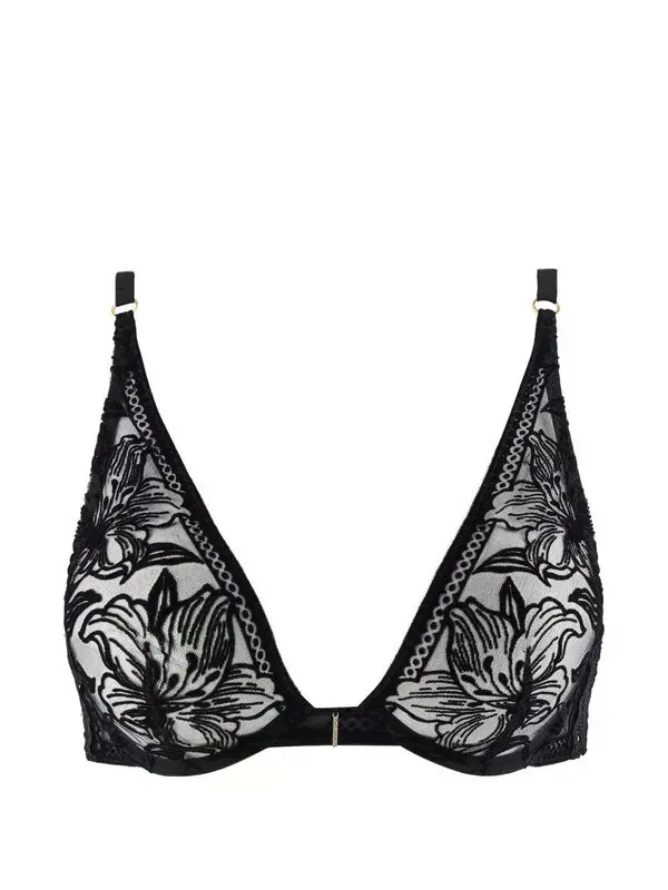 AUBADE Coeur À Corps Floral-embroidered Underwired Bra