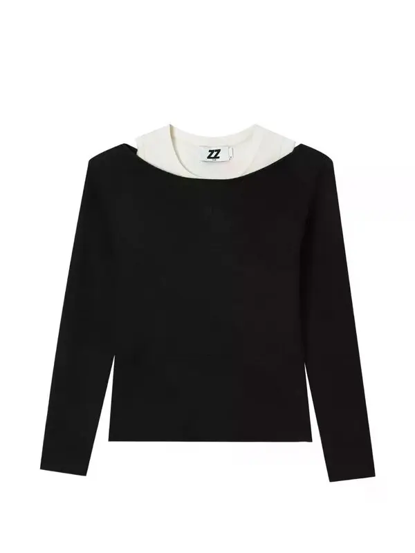 Izzue Layered-design Long-sleeves T-shirt