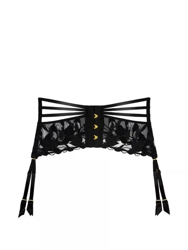 AUBADE Night At Paradise Embroidered Waist Cincher - Black