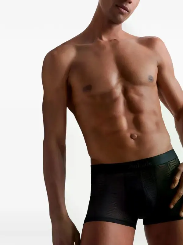AUBADE Geometric-pattern Mesh Boxer Shorts