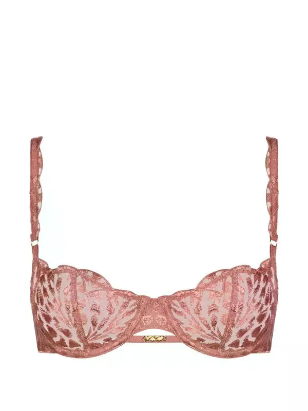 AUBADE Crazy In Love Embroidered Bra - Pink
