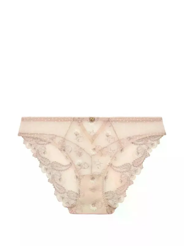 AUBADE Velvet Memories Embroidered Briefs
