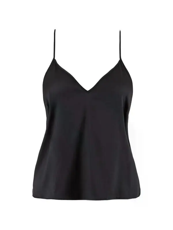AUBADE Silk Desire Lace-trim Pyjama Top - Black