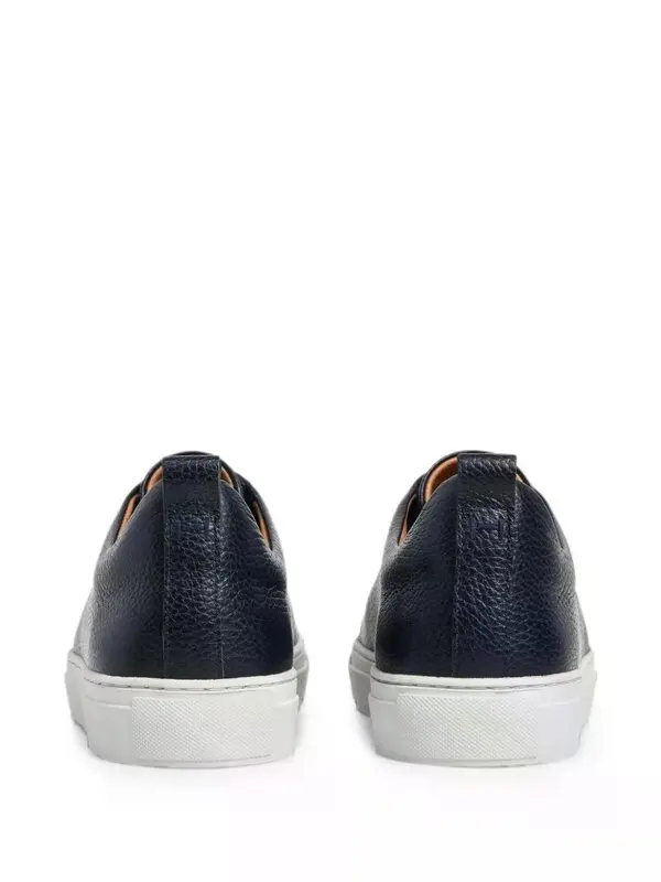 HACKETT  Vision Pebble Grained Leather Sneakers