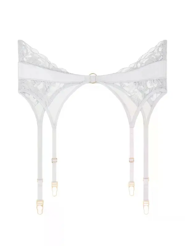 AUBADE Satin Memories Lace-embroidered Waist Cincher