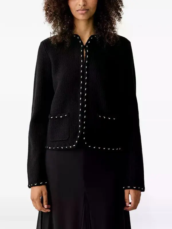 Luisa Spagnoli Embellished Bouclé Cardigan
