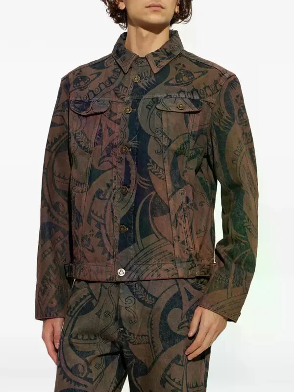 VIVIENNE WESTWOOD Stormrider Graphic-print Denim Jacket