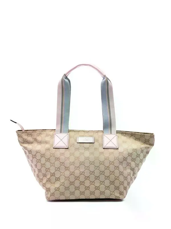 Gucci 2016-2026 Gg Canvas Web Tote Bag