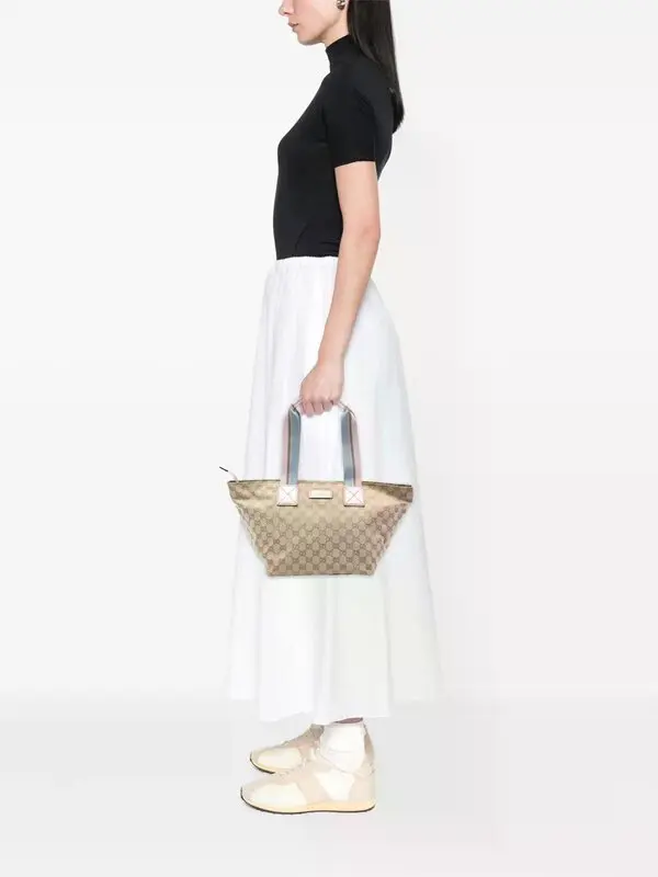 Gucci 2016-2026 Gg Canvas Web Tote Bag
