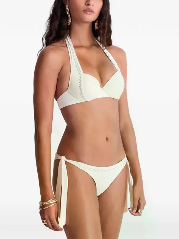 AUBADE Summer Stars Studded Side-tie Bikini Bottoms
