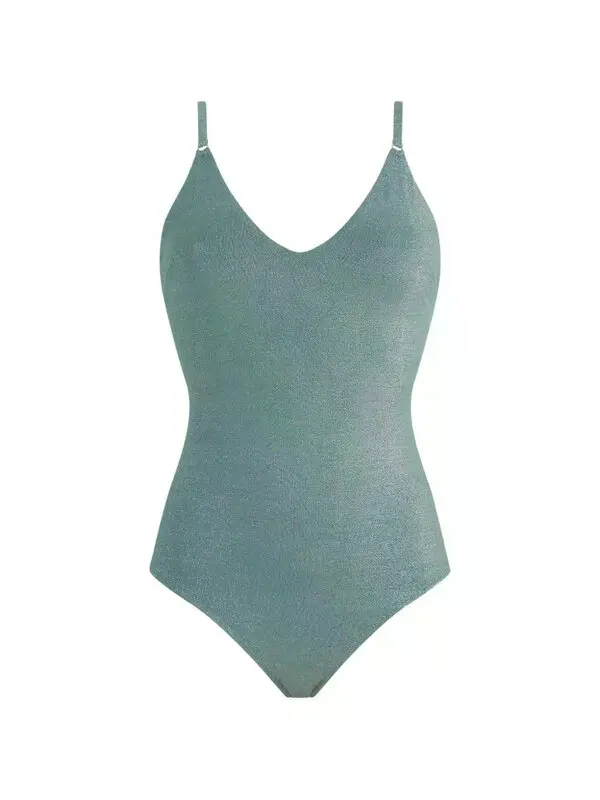 AUBADE Summer Glow Lace-up Swimsuit - Blue