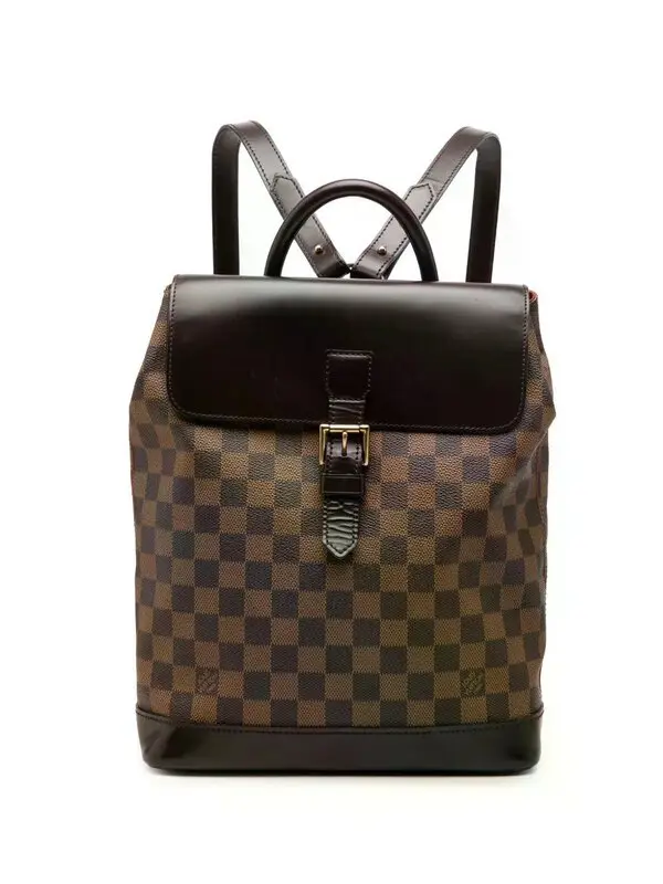 LOUIS VUITTON 1998 Damier Ebene Soho Backpack