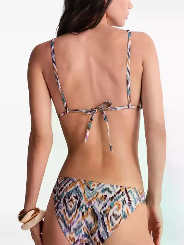 AUBADE Aurora Sands Ikat-print Bikini Bottoms