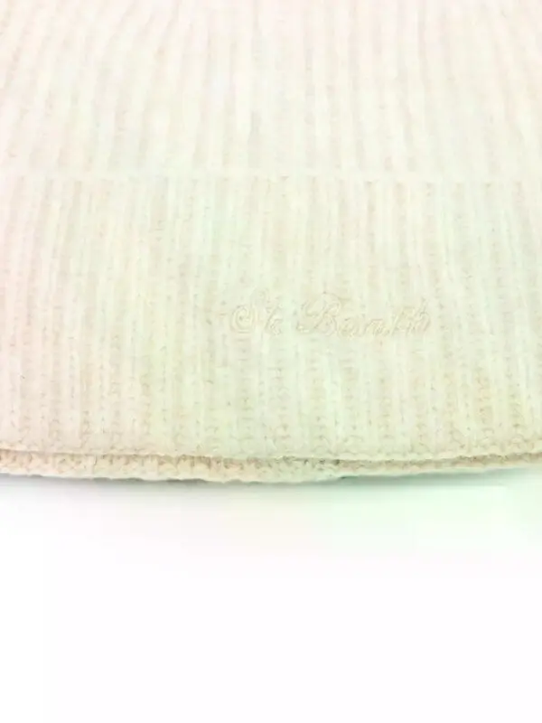 MC2 SAINT BARTH Ribbed-knit Embroidered Beanie Hat