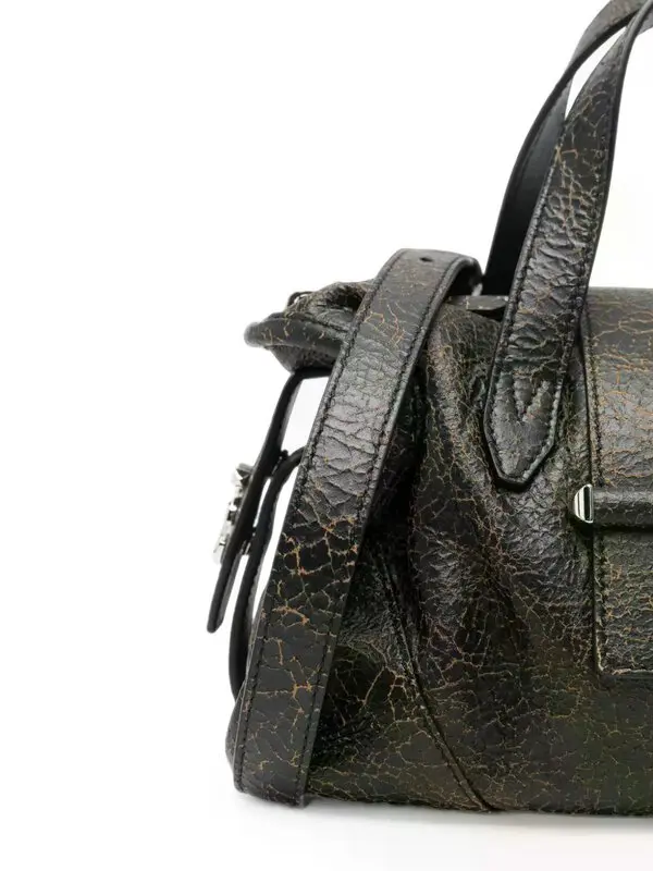 JIMMY CHOO Cracked-effect Barli Tote Bag