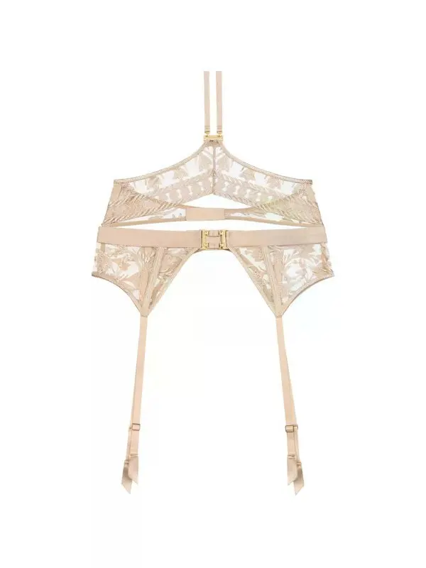 AUBADE Magnetic Spell Embroidered Suspender Belt