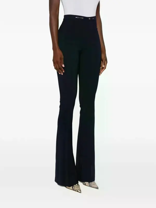 Elisabetta Franchi Belted Flared Trousers - Blue