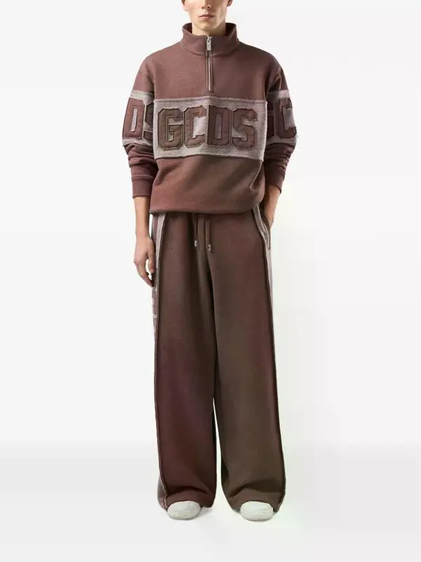 Gcds Logo-patch Wide-leg Track Pants