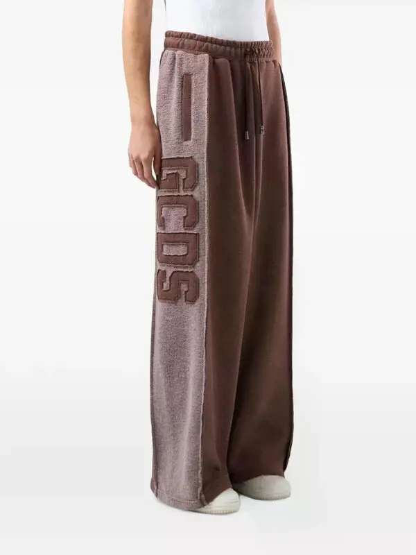 Gcds Logo-patch Wide-leg Track Pants