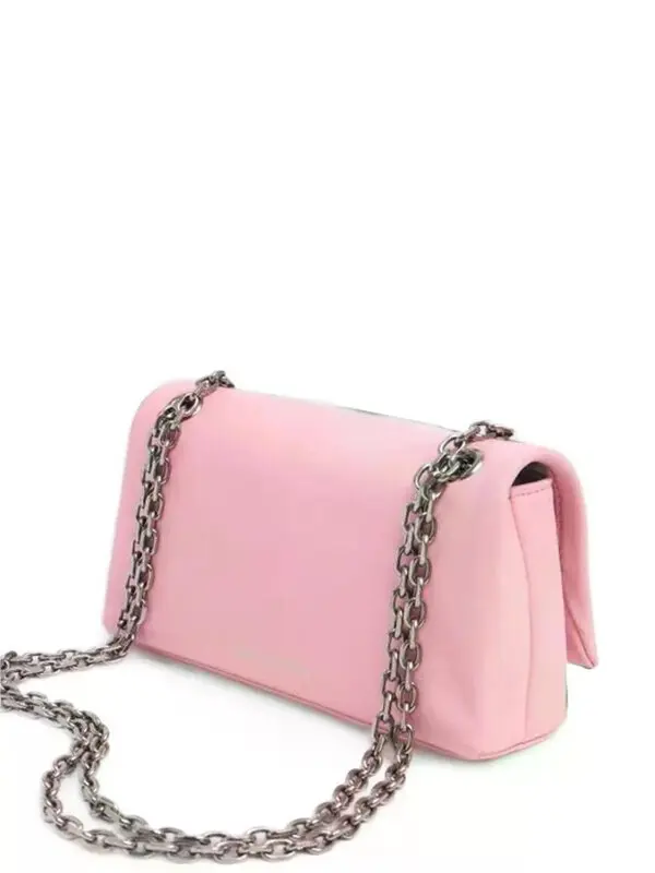 Marc Jacobs Mini The Dual Leather Chain-link Shoulder Bag - Pink