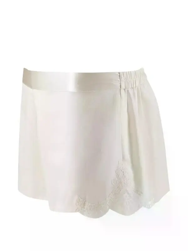 AUBADE Toi Mon Amour Lace-trim Pajama Shorts - Neutrals