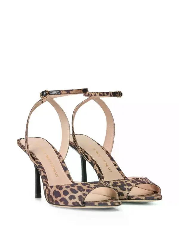STUART WEITZMAN Lexington Leopard-print Sandals