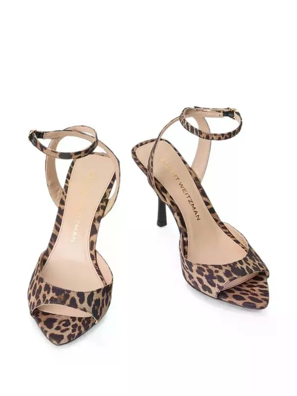 STUART WEITZMAN Lexington Leopard-print Sandals