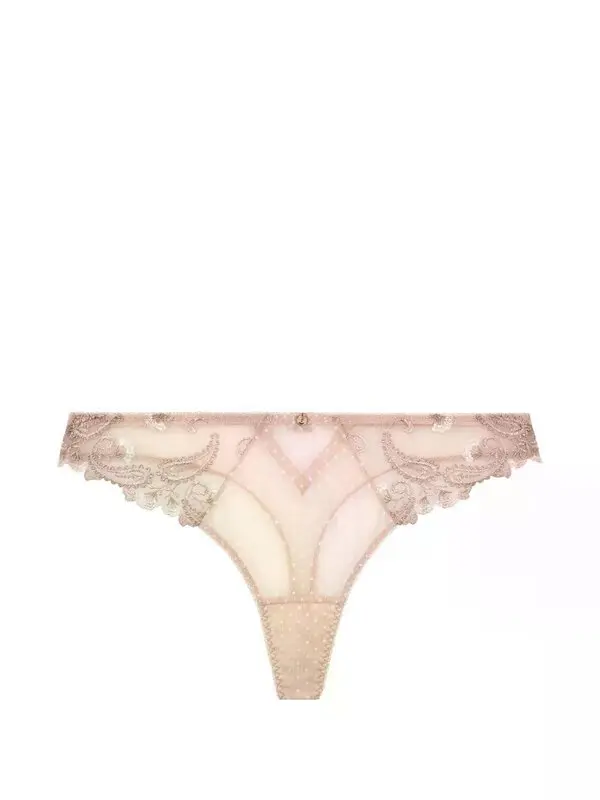 AUBADE Velvet Memories Embroidered Thong