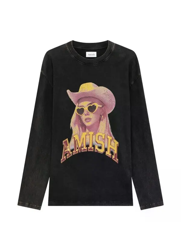 AMISH SUPPLIES Graphic-print Crew-neck T-shirt